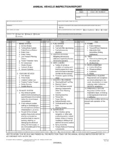 Free Printable Vehicle Inspection Form - Free Printable Templates Hub