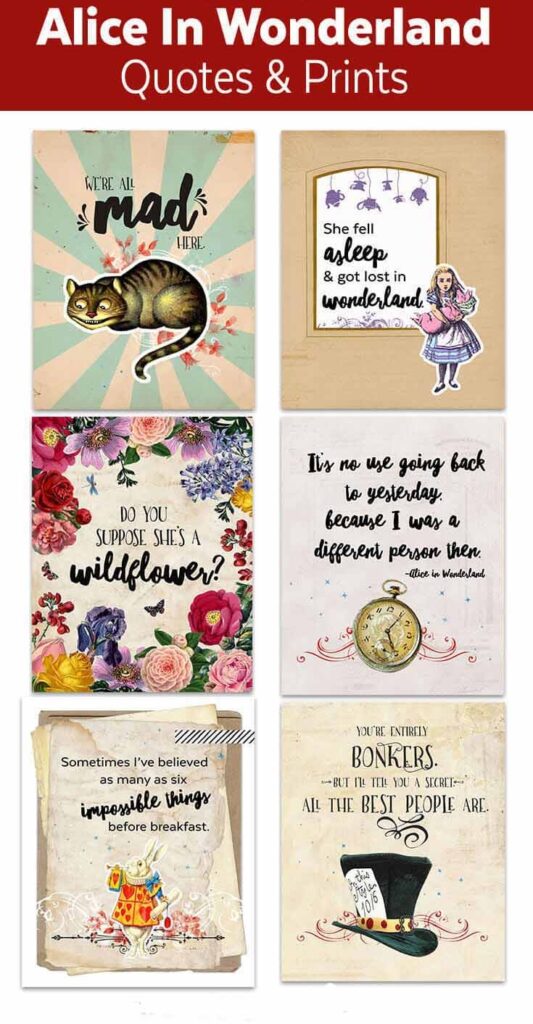 Alice In Wonderland Free Printables - Free Printable Templates Hub